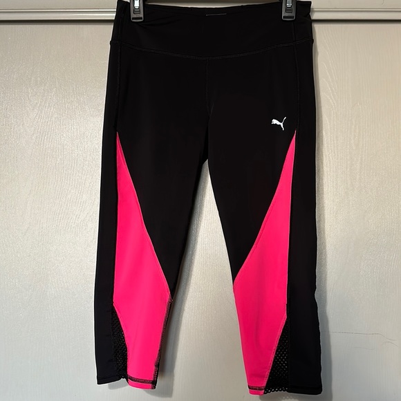 Puma | Pants & Jumpsuits | Puma Blackfuchsia Dry Cell Legging Size L ...